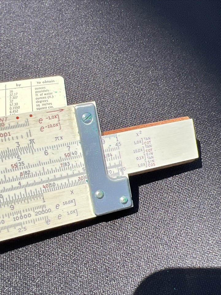 Dietzgen Microglide Decimal Trig Type Log Log Slide Rule - No.1732 ...