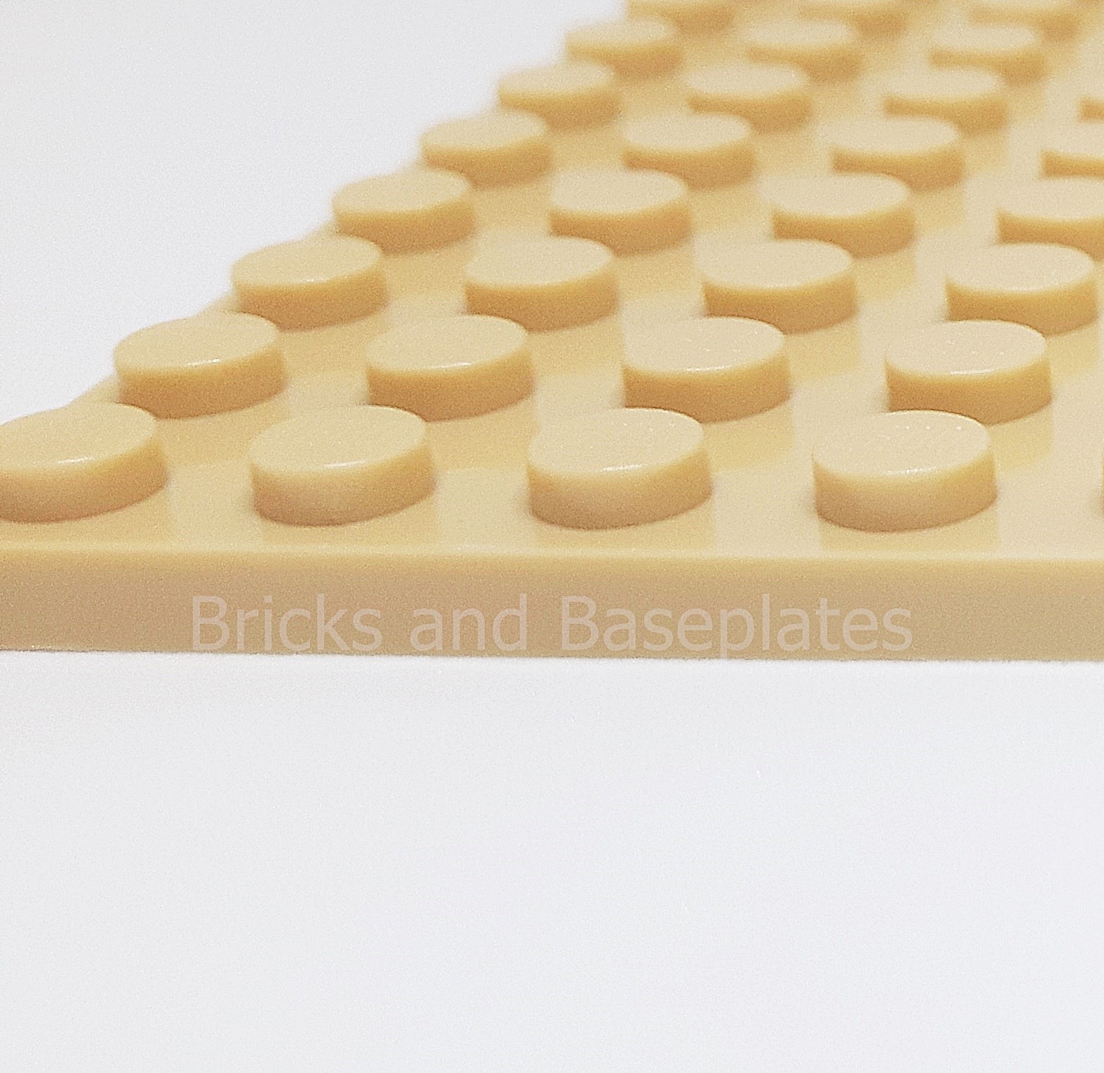 2 x LEGO 8x16 TAN Plate Baseplate Base - 8x16 STUDS (PINS) - Brand New ...