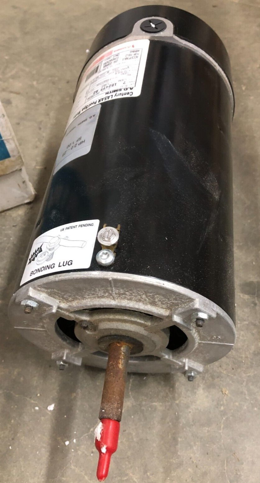 Century 2HP 230V Dual Speed Thru-Bolt 48Y Frame Pool & Spa Pump Motor ...