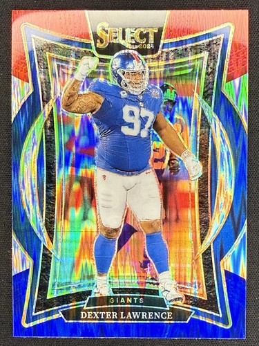Dexter Lawrence 2024 Panini Select Red Blue Shock Prizm RC Cleveland ...
