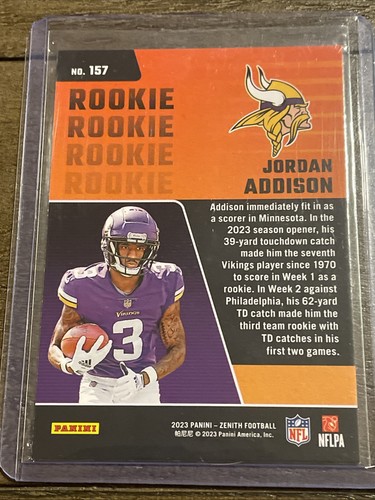 2023 Panini Zenith - Jordan Addison #157 (RC) | eBay