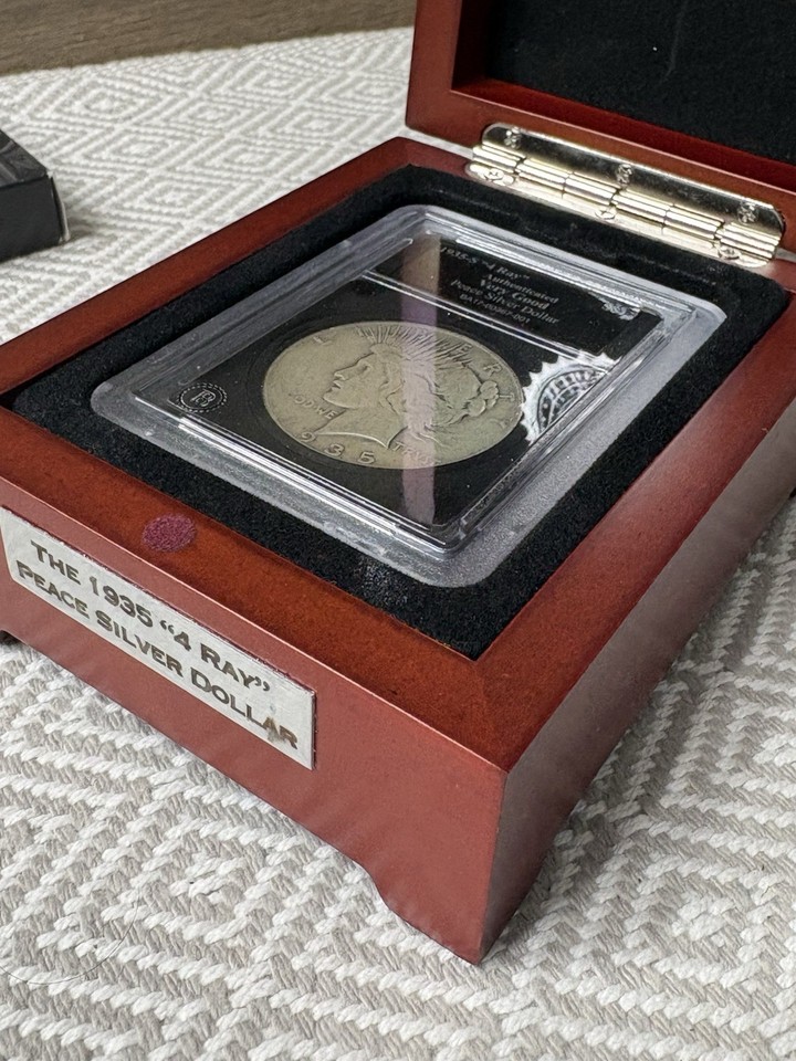 1935 S Peace Silver Dollar Case Bradford Exchange 1935s Coin Four Slab ...