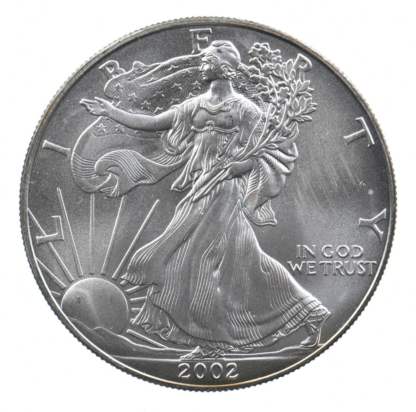 Better Date 2002 American Silver Eagle 1 Troy Oz .999 Fine Silver *444 ...