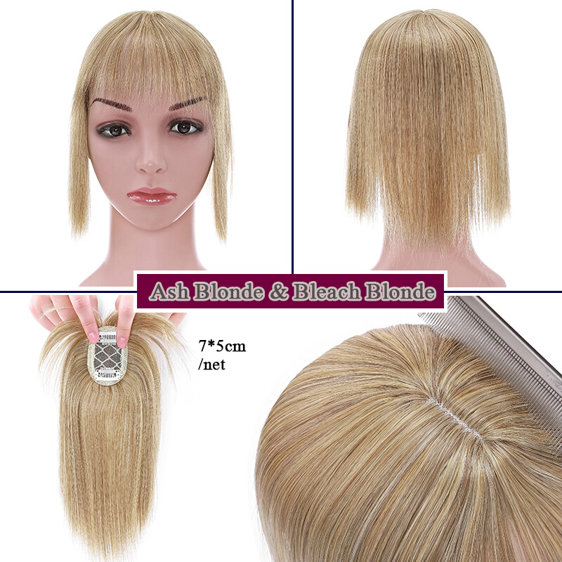 100% Real as Human Hair Topper Toupee Clip in Hairpiece Top Hairpiece ...