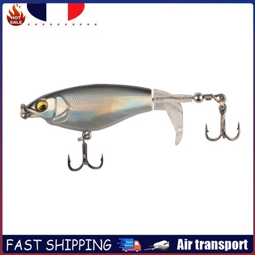 Appât artificiel pour la pêche, leurre à Triple hameçon, 6cm, 6g, noir ...