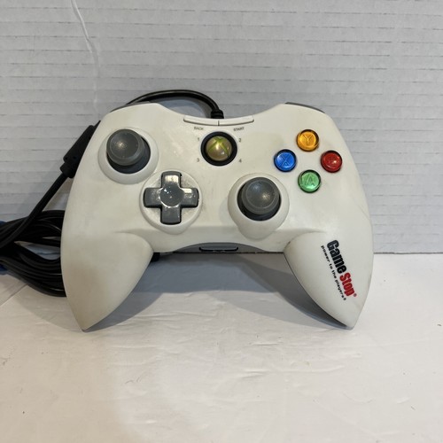 Gamestop Mad Catz Xbox 360 Wired Controller Game Pad 47161 White | eBay