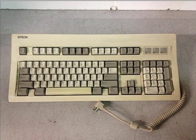 Vintage Epson Q203A UK Layout Retro Computer Keyboard Inc.vat for sale ...