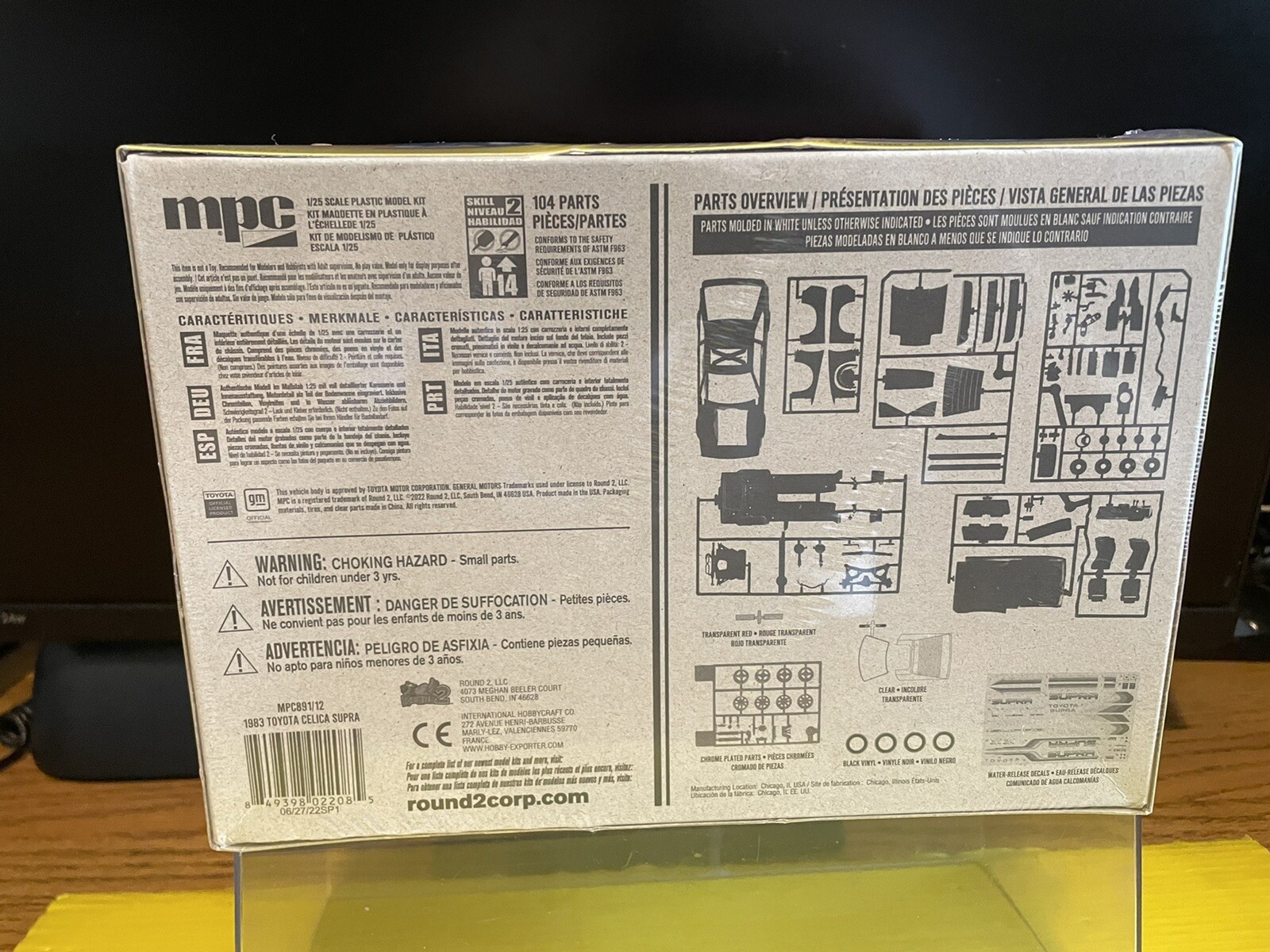 1980’s TOYOTA SUPRA 1/25 MPC MODEL KIT NIB NEW CASTING BUILD CUSTOM OR ...