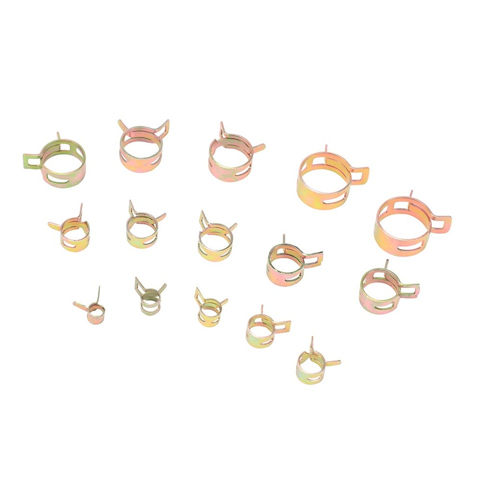 115x Hose Spring Clamps 6mm-22mm Fastener Fuel Water Line Pipe Air Tube ...