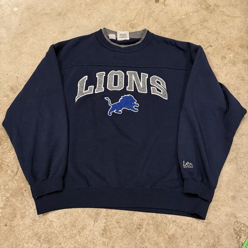 Vintage 90s Detroit Lions NFL Lee Sport Sweatshirt Crewneck Mens Large ...