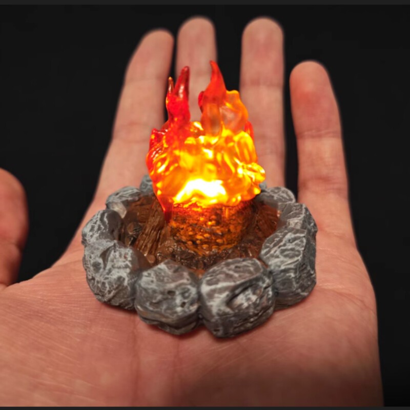 1:12 Scale Dollhouse Miniatures Firewood Pile Bonfire Outdoor Garden ...