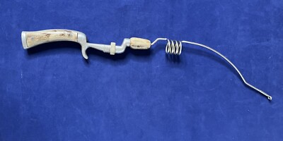 Vintage Stub-Caster Pistol Grip Ice Fishing Rod Pole *No Reel* | eBay