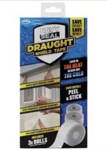 NEW * JML NAVY SEAL DRAUGHT SHEILD TAPE New Boxed 3 ROLLS Heat Cold Water Proof | eBay UK
