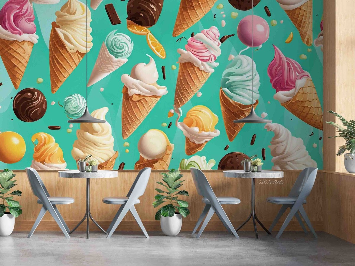 Ice Cream Shop Wallpaper Scenes