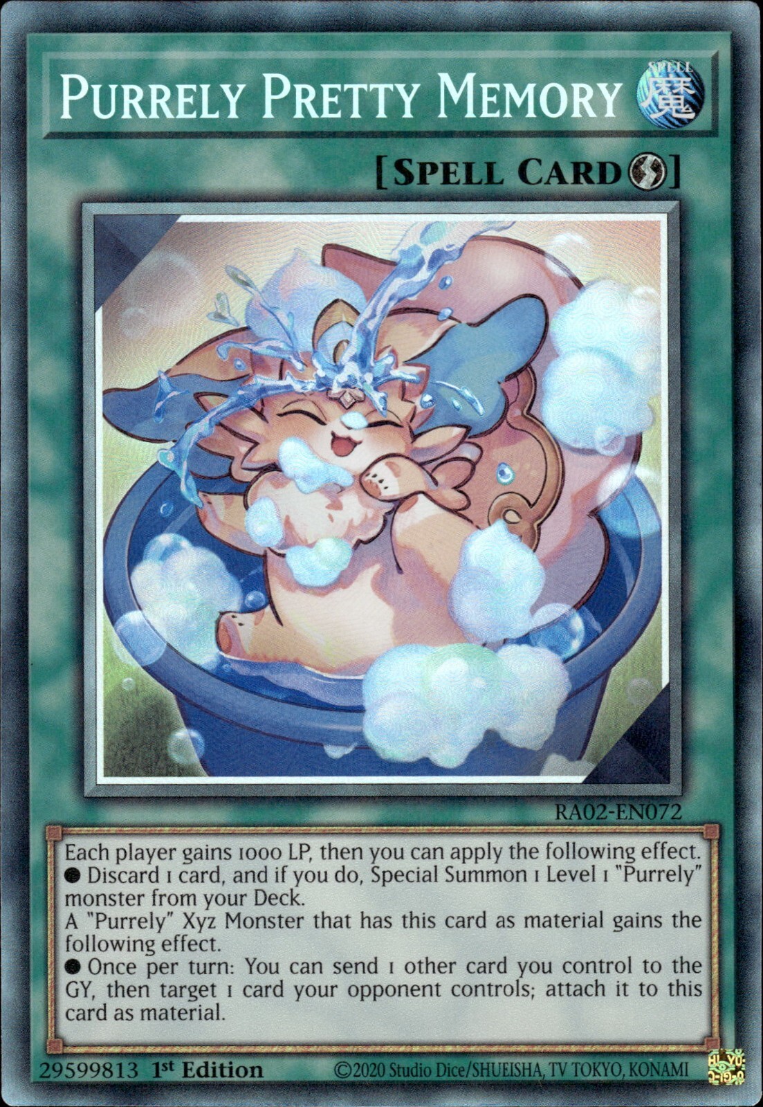 Purrely Pretty Memory - Collector's Rare 1st Edition RA02-EN072 - NM ...