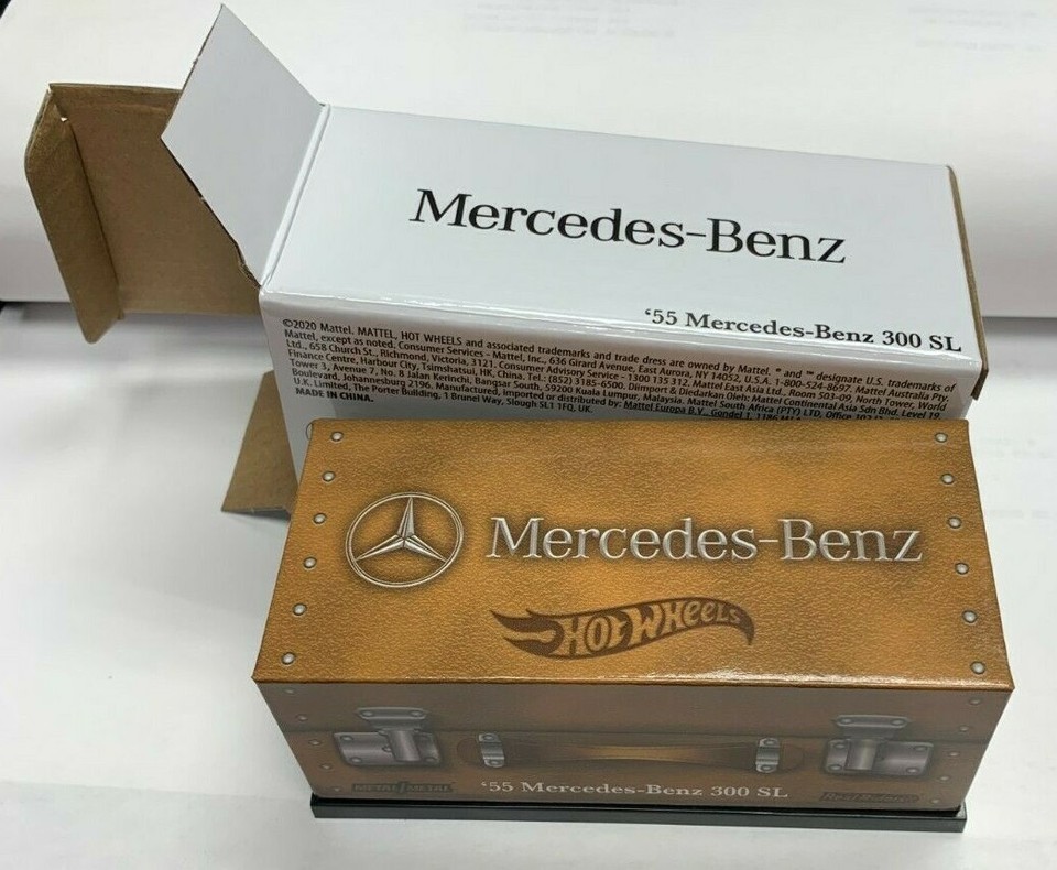 Hot Wheels 2021 Red Line Club Car RLC Chrome '55 Mercedes-Benz 300 SL ...