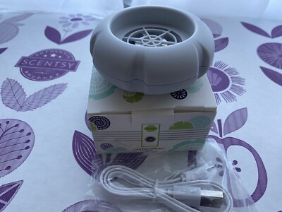 New Scentsy Mini Fan Diffuser Air Freshener USB Gray Color | eBay