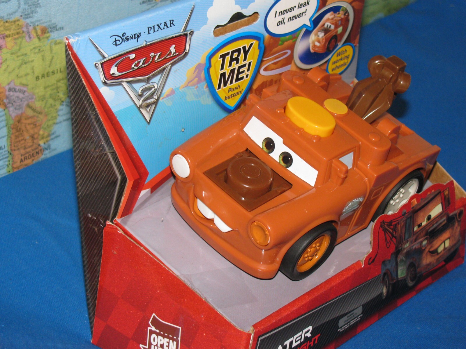 Disney Pixar Cars 2 Fisher Talking Mater Light Flashlight for sale ...