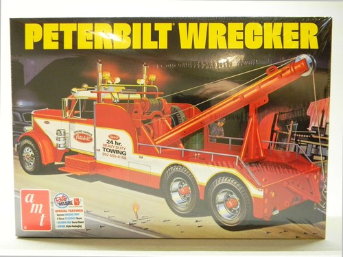 AMT PETERBILT 359 WRECKER TOW TRUCK PLASTIC MODEL KIT 1:25 Scale Skill ...