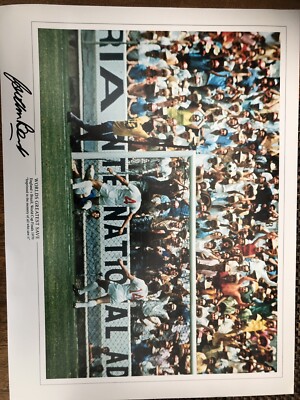 Hand signed A3 photo of Gordon Banks save from The Legend Pele in 1970 ...