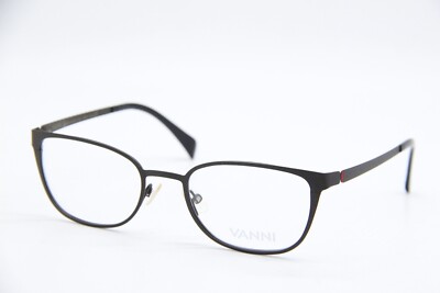 NEW VANNI V1136 C16 GRAY BLACK AUTHENTIC EYEGLASSES FRAMES 49-19 | eBay