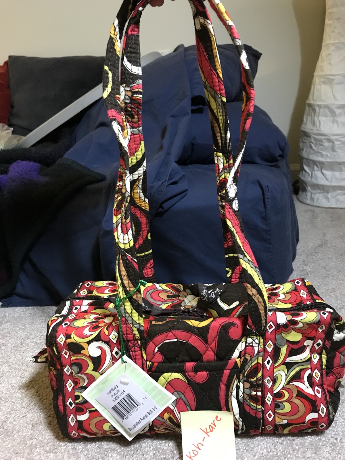 Vera Bradley Puccini Handbag Mini Duffel Purse Quilted NWT Retired | eBay