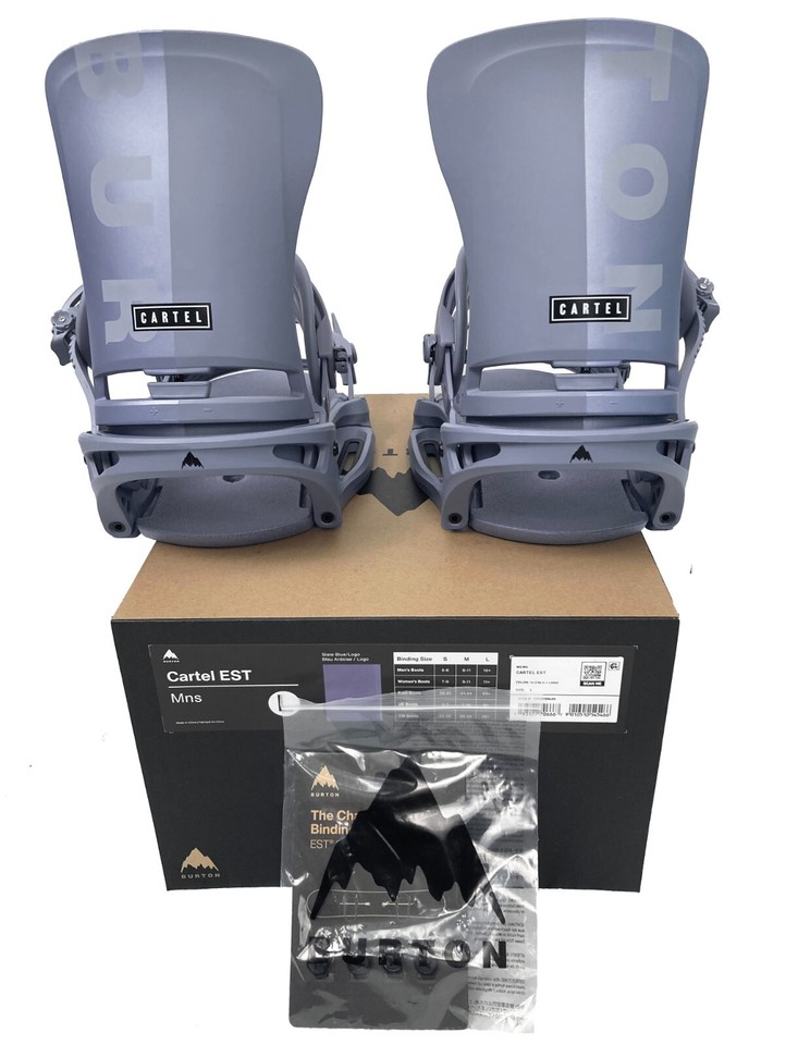 NEW $280 Burton Cartel EST Snowboard Bindings! Purple Blue *BURTON ...