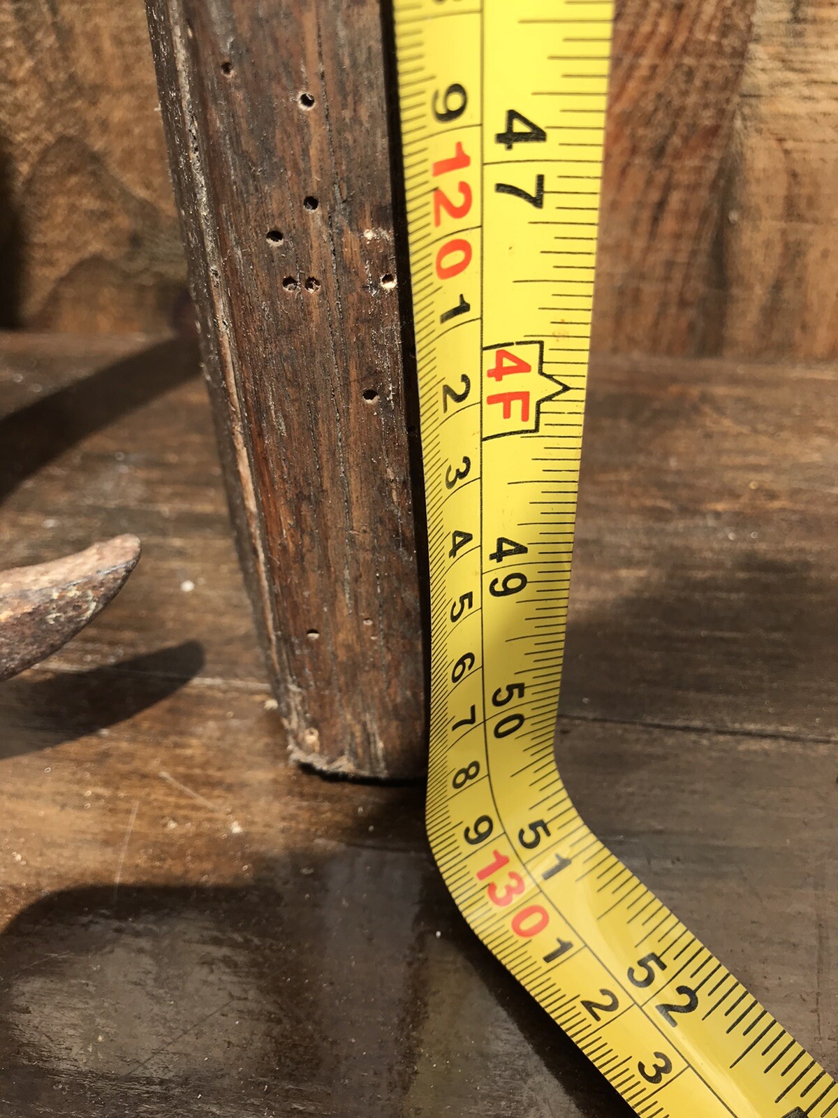 Antique Log Roller Turner Lumberjack Tool 50” Inches 1800's Primitive ...