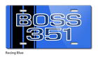 BOSS 351 c.i. V8 Engine Emblem 1971 Novelty License Plate - Aluminum ...