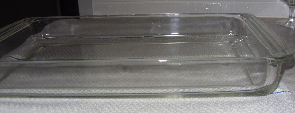 Pyrex Corning 233-NN-4 Clear Glass Casserole Baking Dish USA-34 x 22 x ...