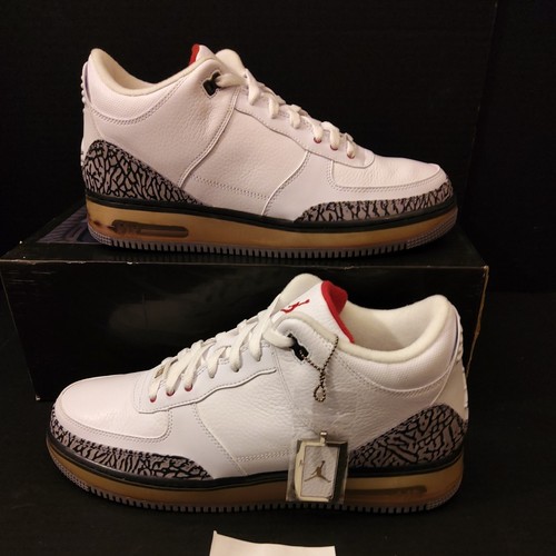 NIKE JORDAN AJF 3 — WHITE CEMENT — DS 2008 — BRAND NEW — SIZE 11.5 | eBay