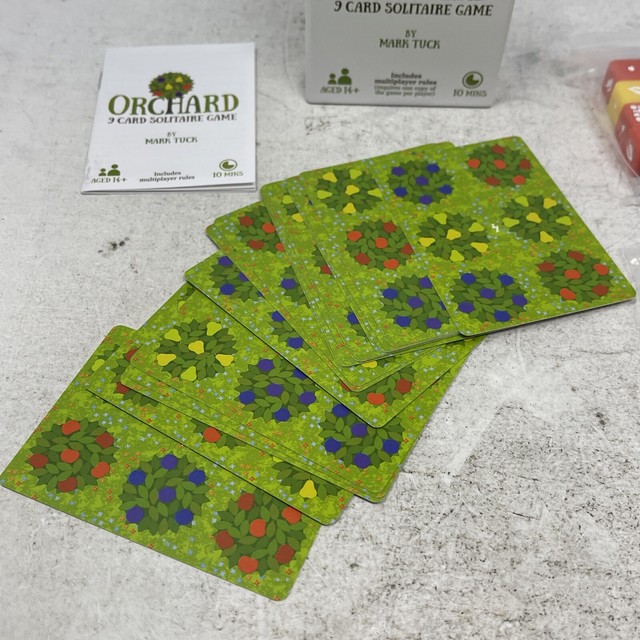 X1 Orchard 9 Card Solitaire Side Room Games Board Game Texasnerdgames ...