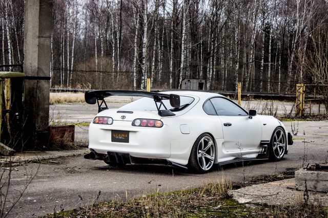 Toyota Supra Mk4 Carbon Fiber Top Secret Shine Style Rear Diffuser ...
