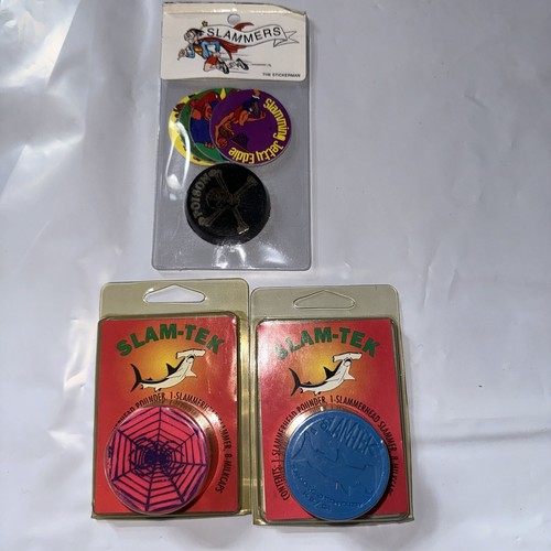 Slam Tek Slammer Pogs Lot Of 3 New Slammers The Stickerman | eBay