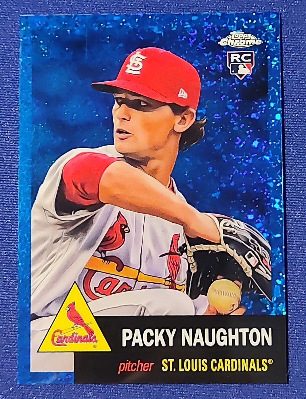 2022 Topps Chrome Platinum PACKY NAUGHTON Blue Mini Diamond Refractor ...