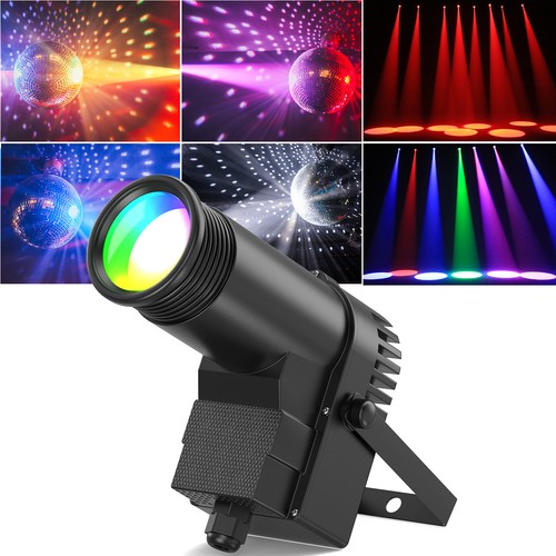 30W RGBW LED Pinspot Light DMX Stage Lights for Disco Mirror Ball DJ ...