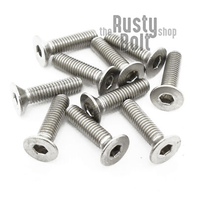 M3 x 12mm, Socket Flat Head Screws, A2 304 18-8, Stainless Steel ...