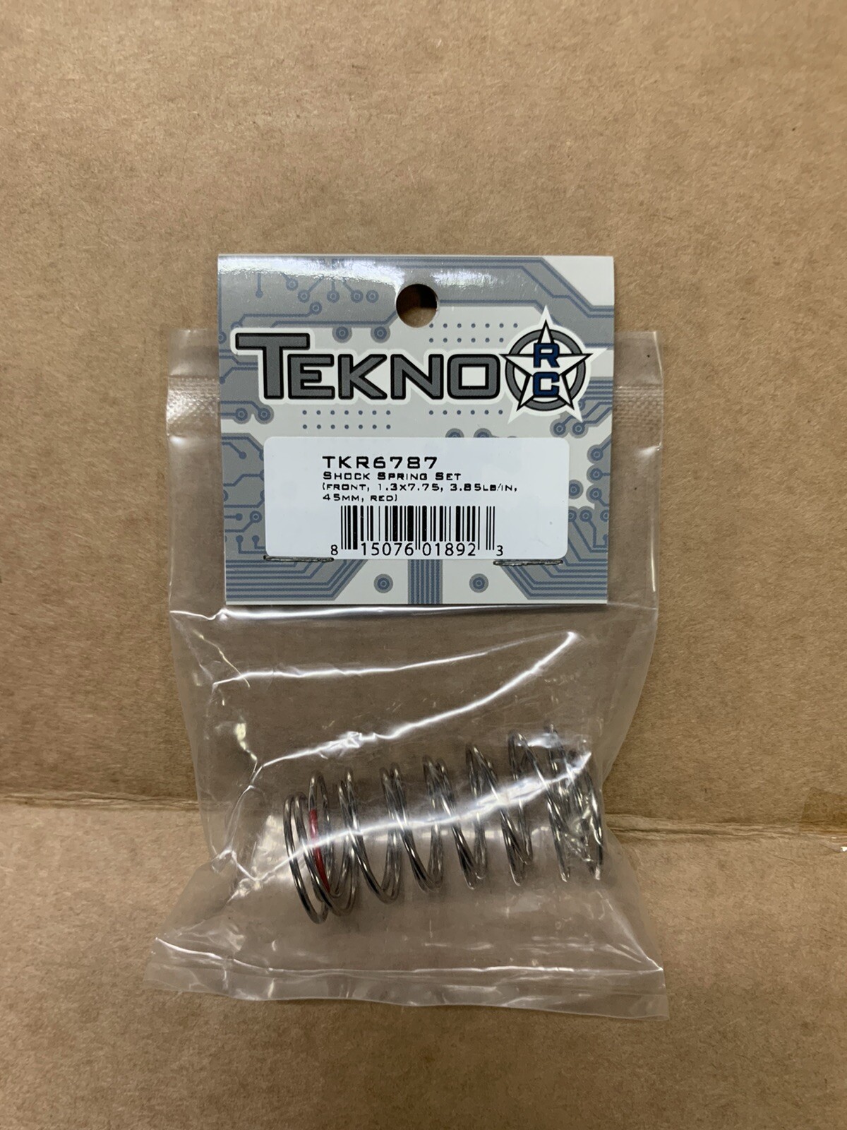 Tekno RC TKR6787 Shock Spring Set (front, 1.3×7.75, 3.85lb/in, 45mm ...