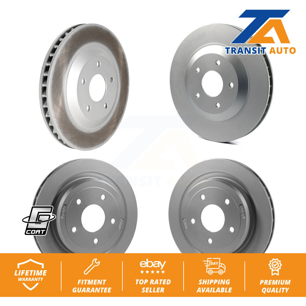 Front Rear Coated Disc Brake Rotors Hub Kit For Cadillac XLR Naturally ...