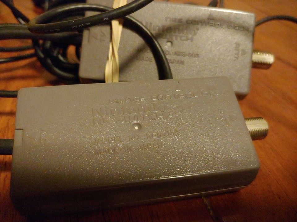 Set of 2 Nintendo NES-003 RF Switch Cable Super SNES ORIGINAL OEM ...