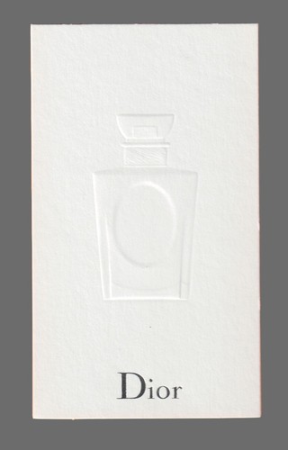Carte publicitaire - advetising card - Christian Dior recto verso N°2 ...