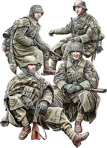 Mini-Art German Tank Riders Winter - Plastic Model Military Figure Kit ...