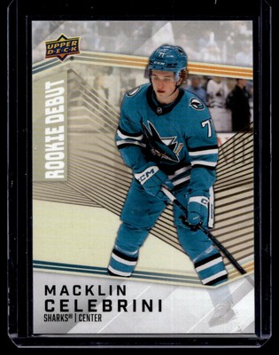 Macklin Celebrini Image Variation #19 2024-25 Upper Deck Rookie Debut ...