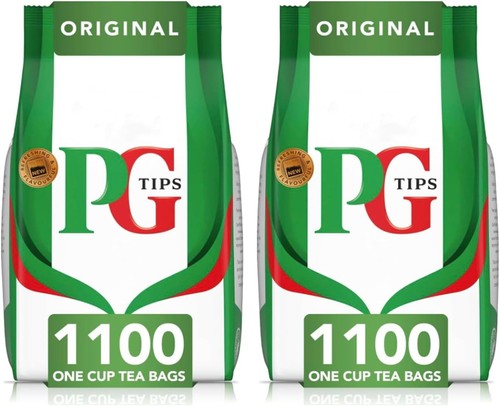 PG Tips Original Tea, Food Solutions Big Pack, Black Tea, 1100 Tea Bags ...