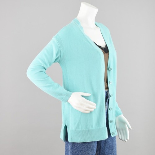 Talbots Blue Lightweight Spring Girlfriend Cardigan Women's Small | eBay