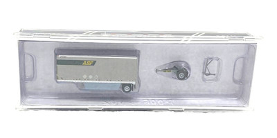 N Scale Trainworx 42893-04 ABF 28' Pup Van Trailer with Converter Dolly ...