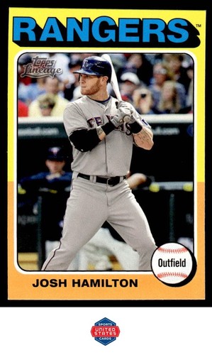 2011 Topps Lineage #184 Josh Hamilton 1975 Mini | eBay