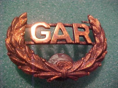1885 U.S. GAR G.A.R. VETERANS KEPI HAT BADGE PIN INSIGNIA | eBay