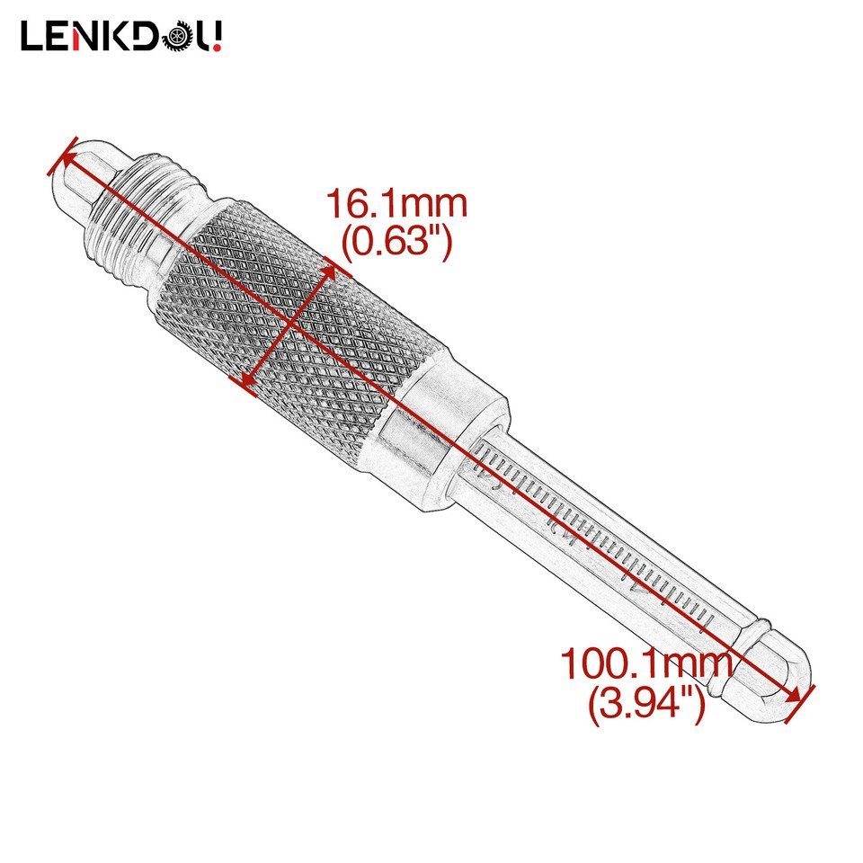 1 For 14mm Top Dead Center Timing Tool Gauge Screw Spark Plug Stainless ...