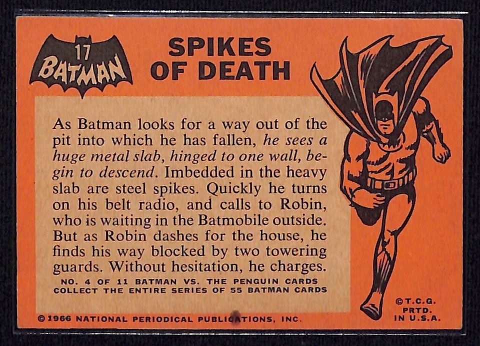 1966 Topps Batman Set-Break # 17 Spikes Of Death EX/NM Sharp! | eBay